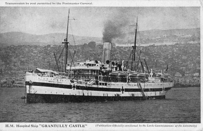 H M Hospital Ship Grantully Castle - Away from the Western Front